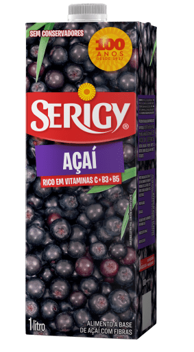 Conheça o nosso saboroso Suco Néctar de Açaí Serigy.